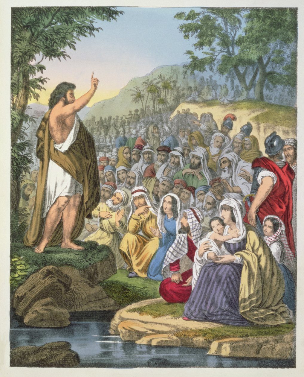 John Preaching in the Wilderness, from a bible printed by Edward Gover