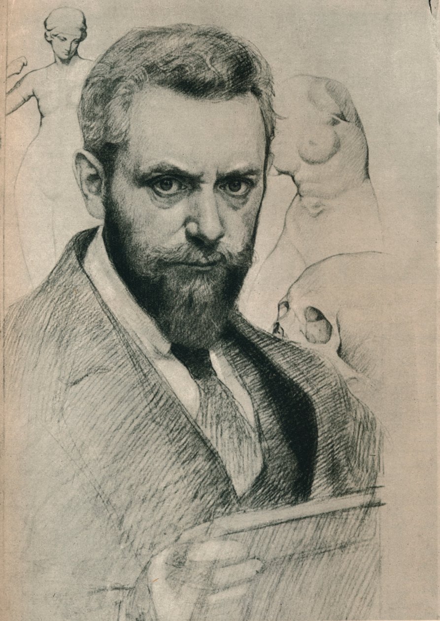 Portrait by Sigmund Lipinsky: Premium art reproduction