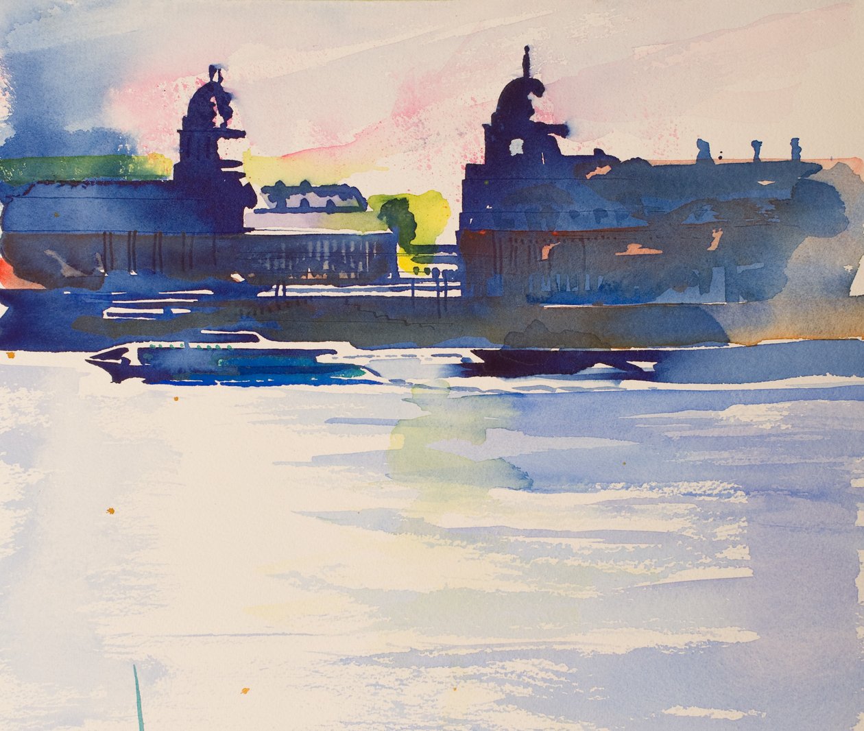 Greenwich from Isle of Dogs, 2016 by Simon Fletcher