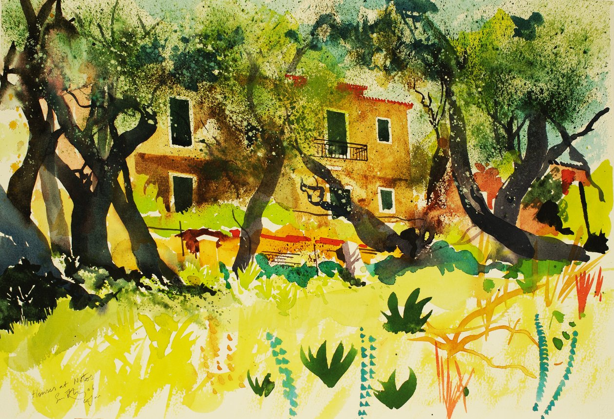 Houses at Notos, 2006 by Simon Fletcher: Fine art print