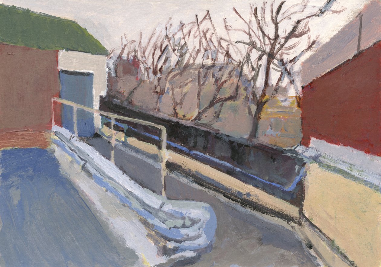 Carpark Walkway, 2024 by Simon Neville: Buy fine art print