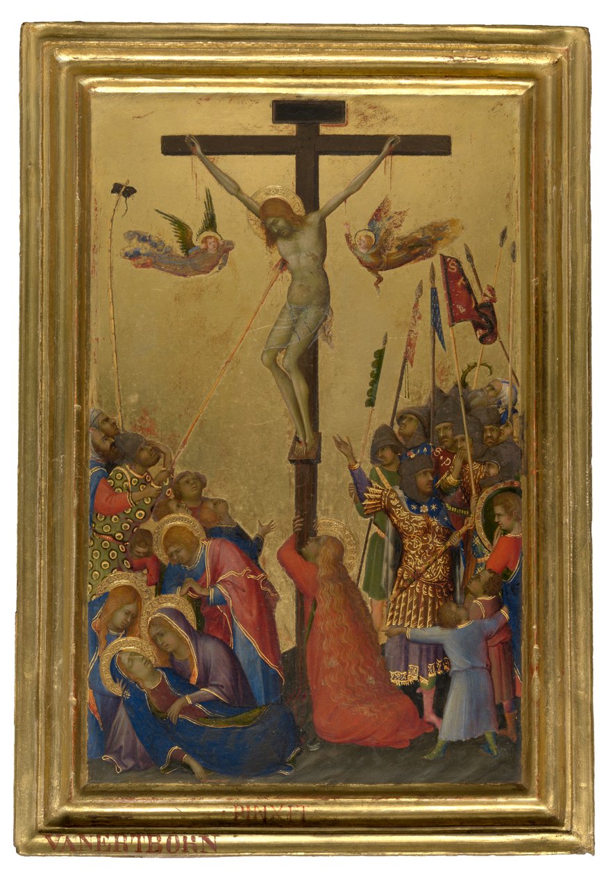 Christ on the Cross, 'The Lance Blow' by Simone Martini