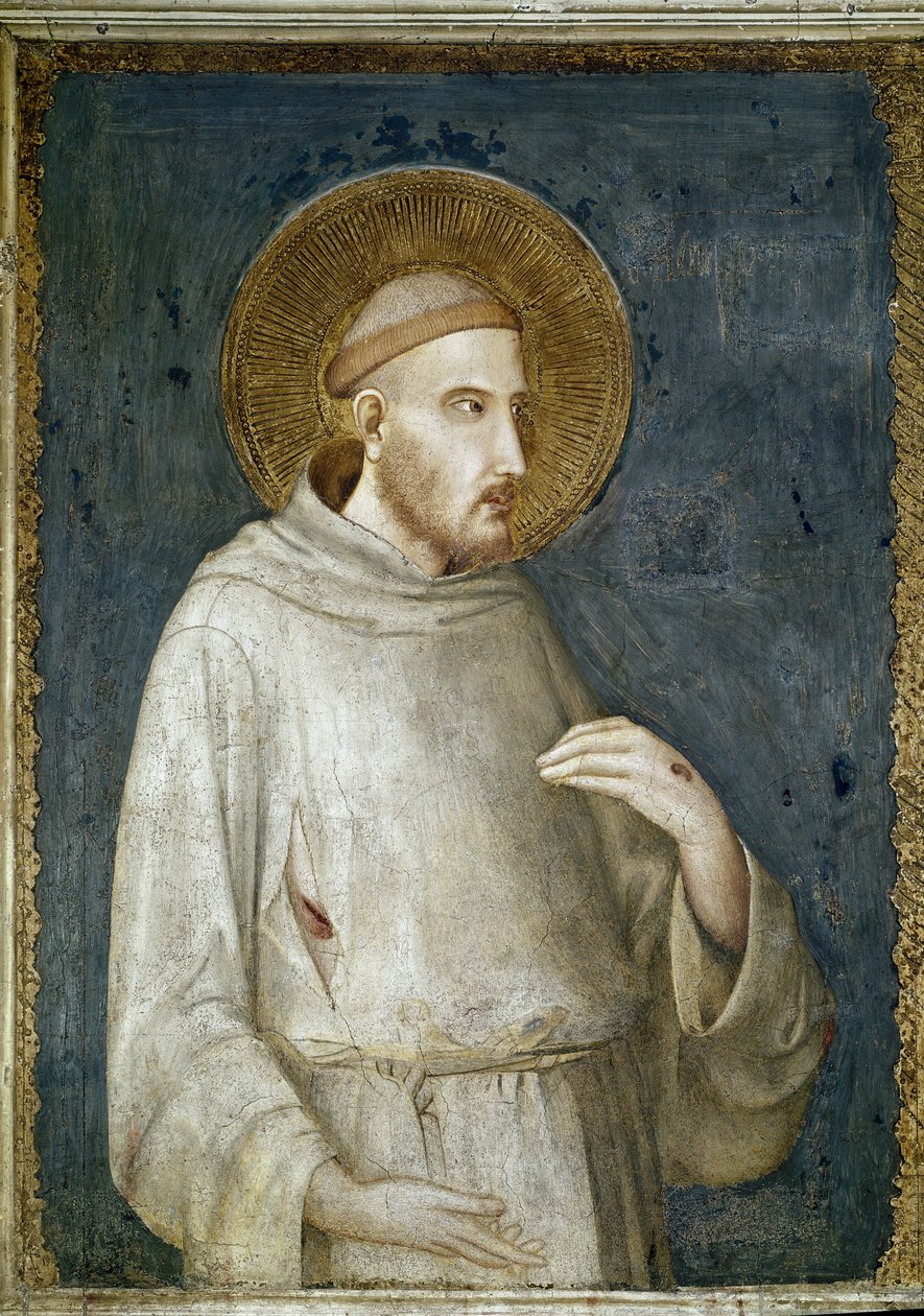 Saint Francis of Assisi (detail) by Simone Martini