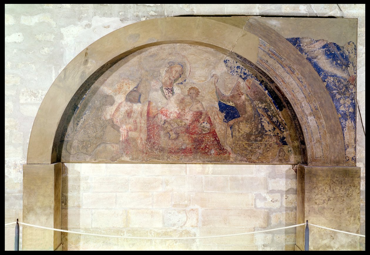Tympanum Depicting the Virgin of Humility with the Christ Child ...