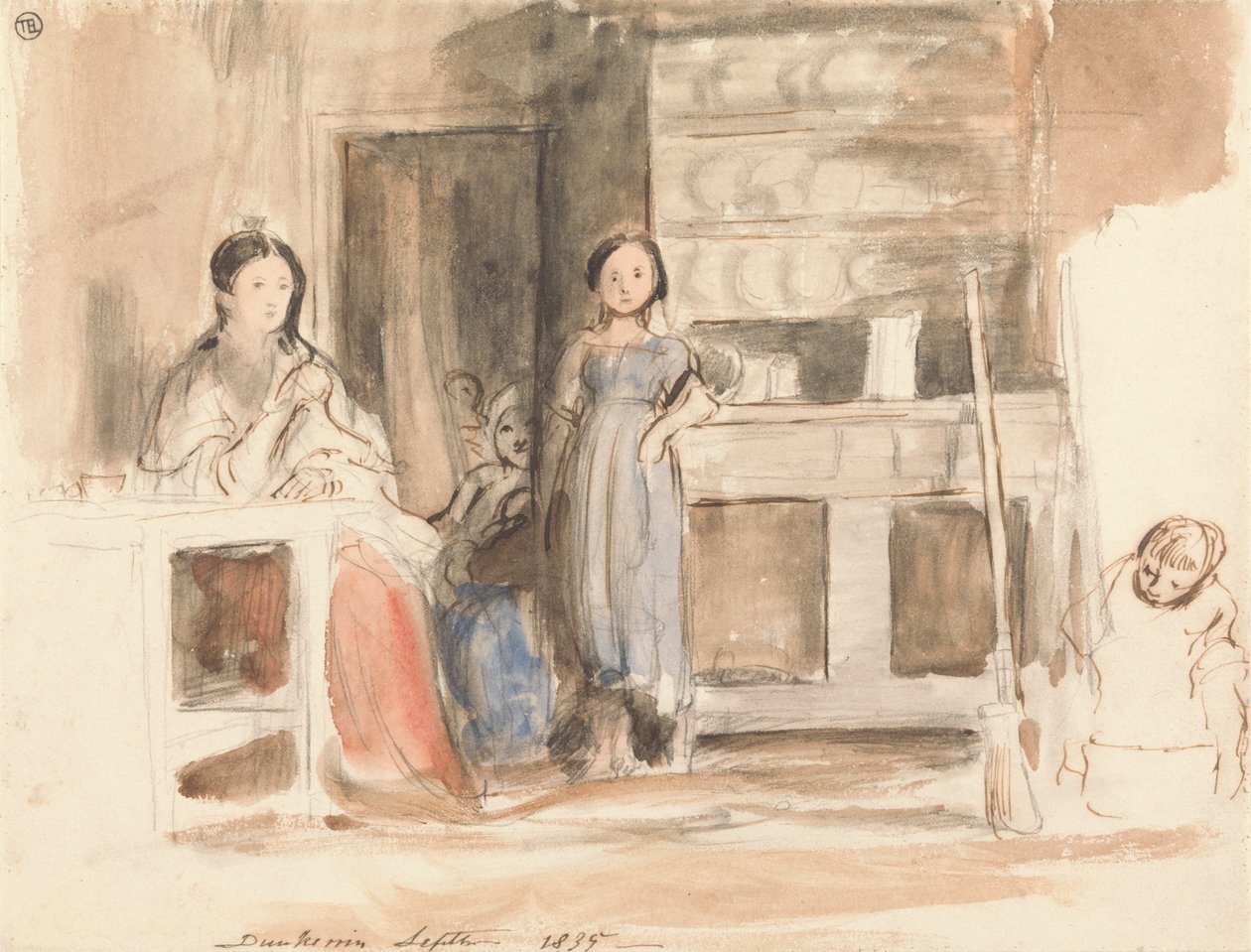 Kitchen Scene: Dunkerrin, September 1835 by Sir David Wilkie