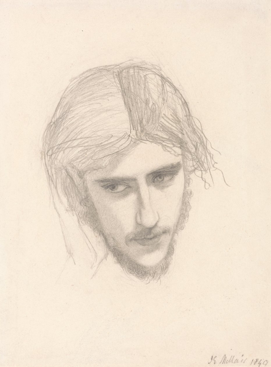 Study for the Head of Ferdinand in 'Ferdinand Lured by Ariel'