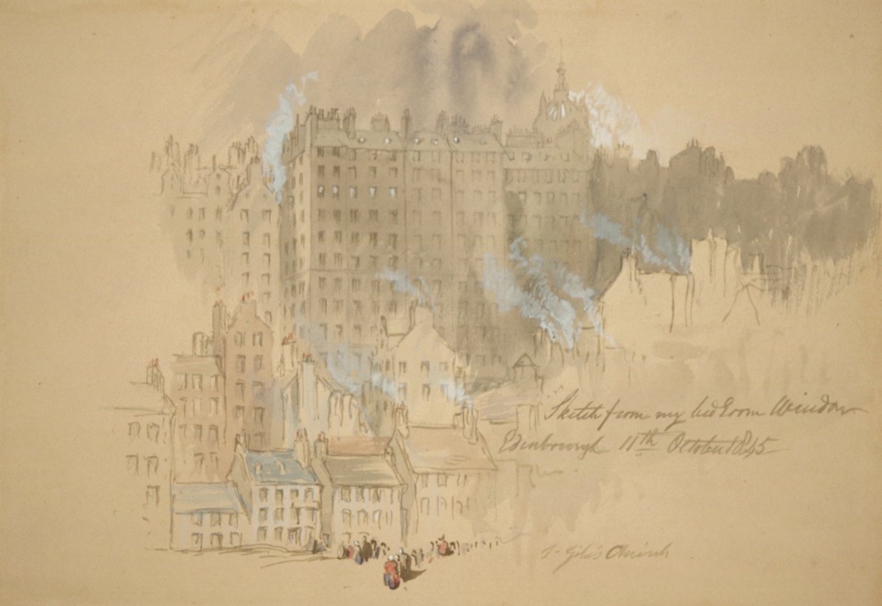 Edinburgh from the Artist's Room by Sir John Gilbert