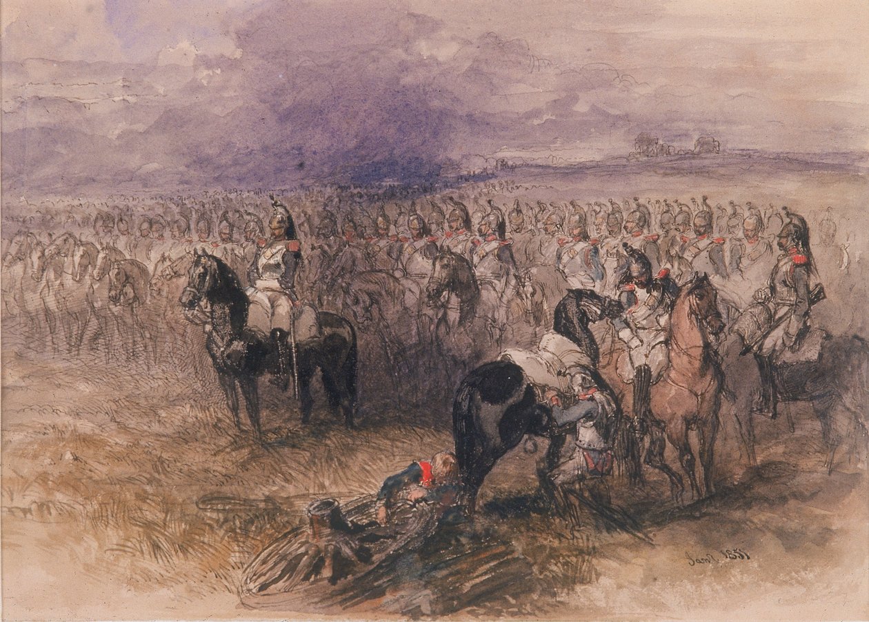 French Cavalry by Sir John Gilbert: Buy fine art print