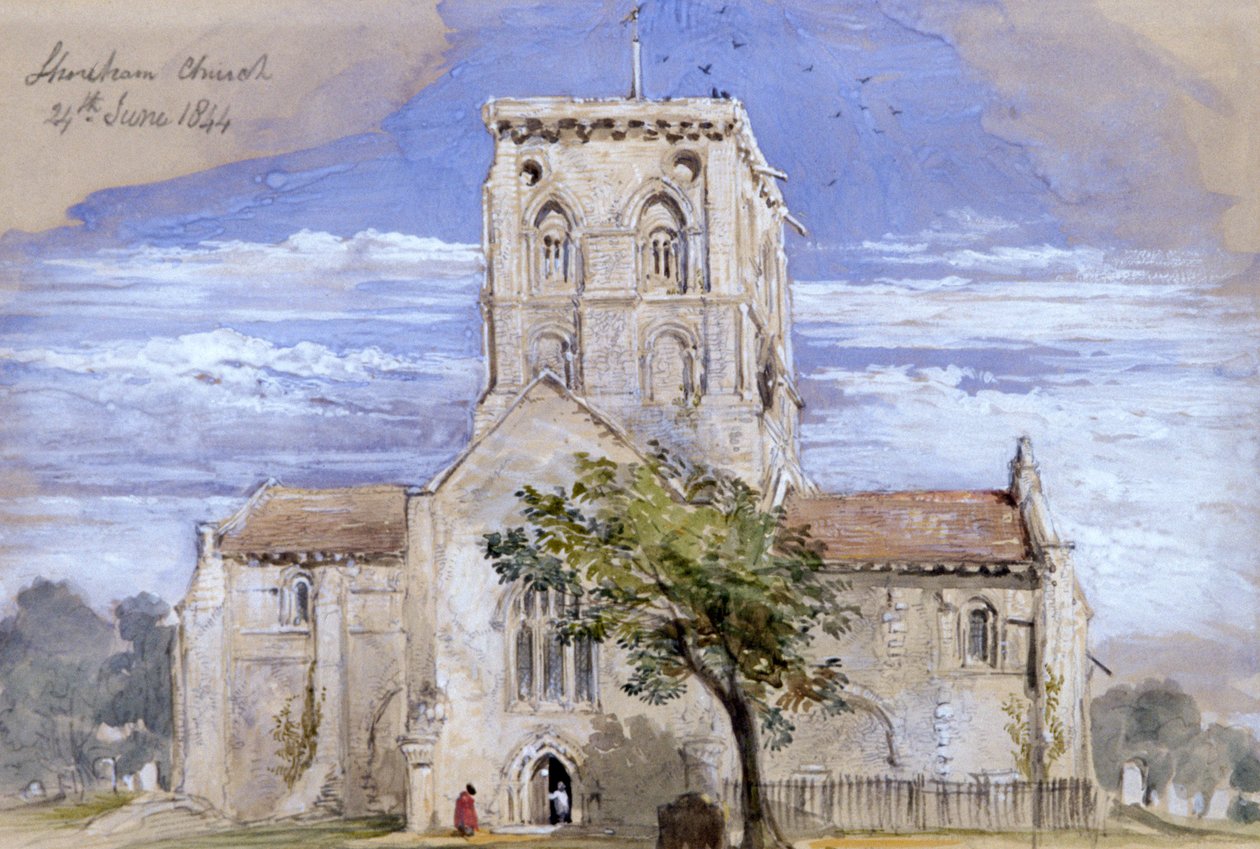 Shoreham Church, Kent by Sir John Gilbert: Fine art print