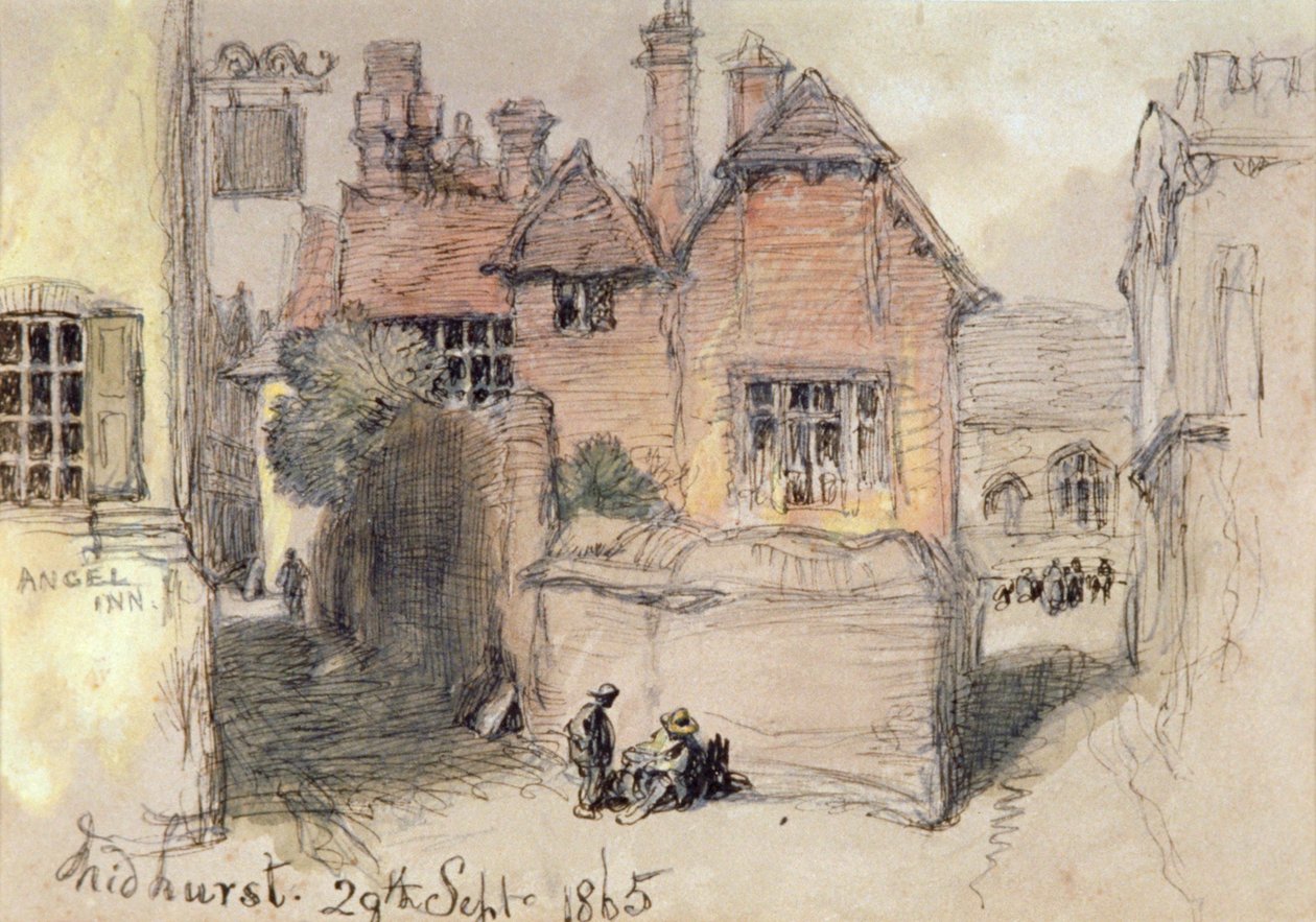The Angel Inn, Midhurst by Sir John Gilbert