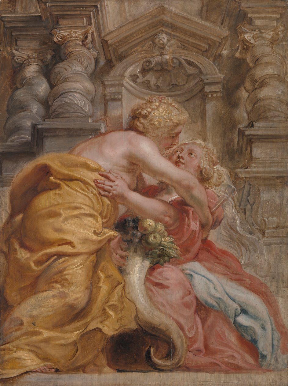 Peace Embracing Plenty by Sir Peter Paul Rubens