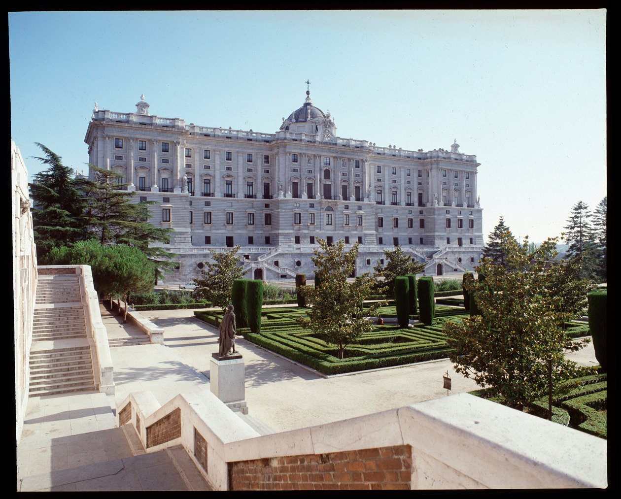 View of the Royal Palace by Spanish School: Fine art print