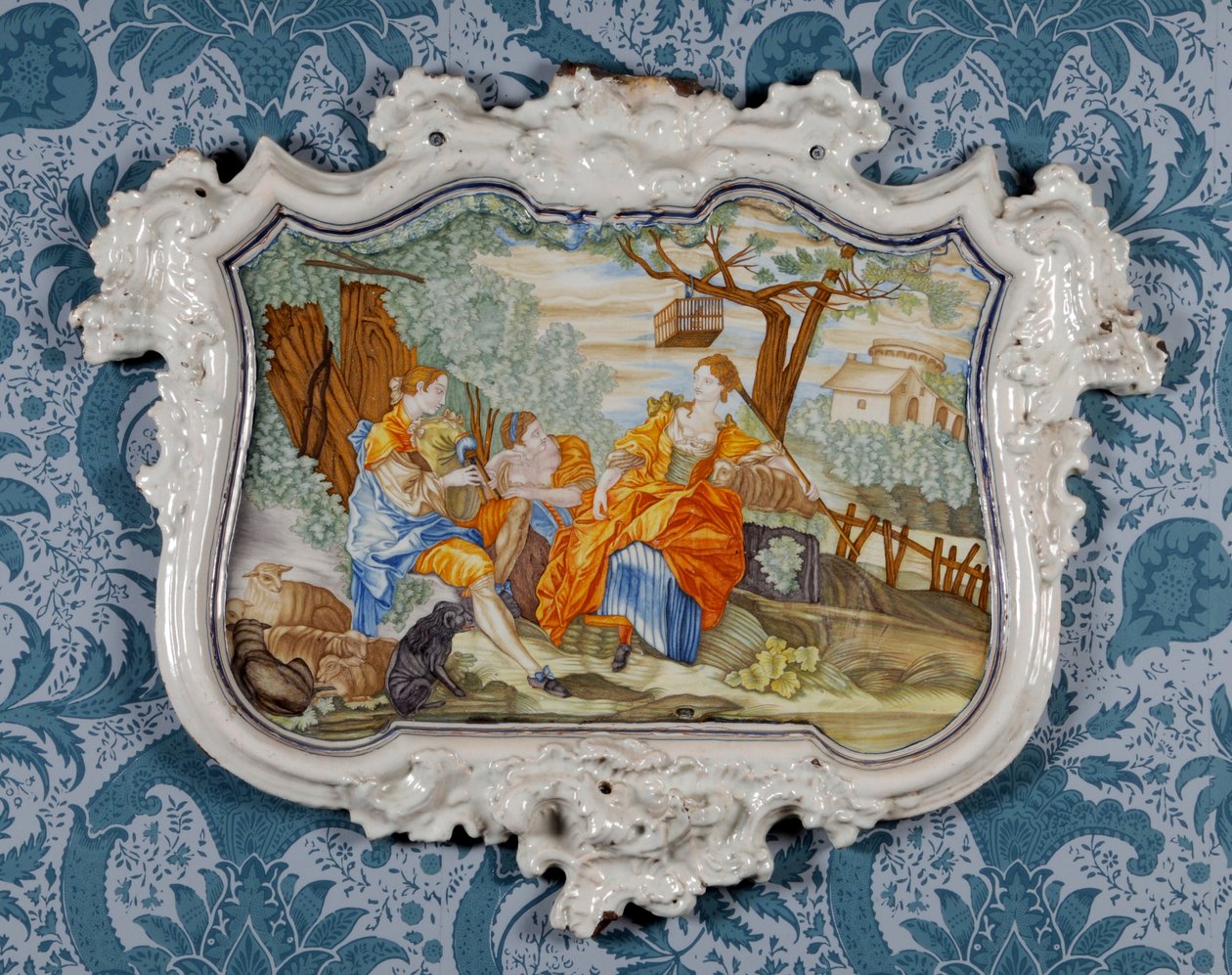 Wall Plaque, Alcora Ceramic Factory by Spanish School