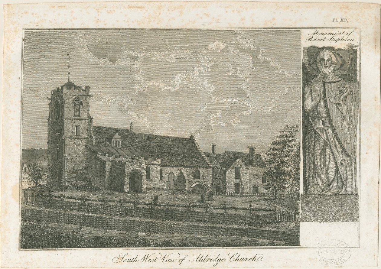 Aldridge Church by Stebbing Shaw: Premium art reproduction