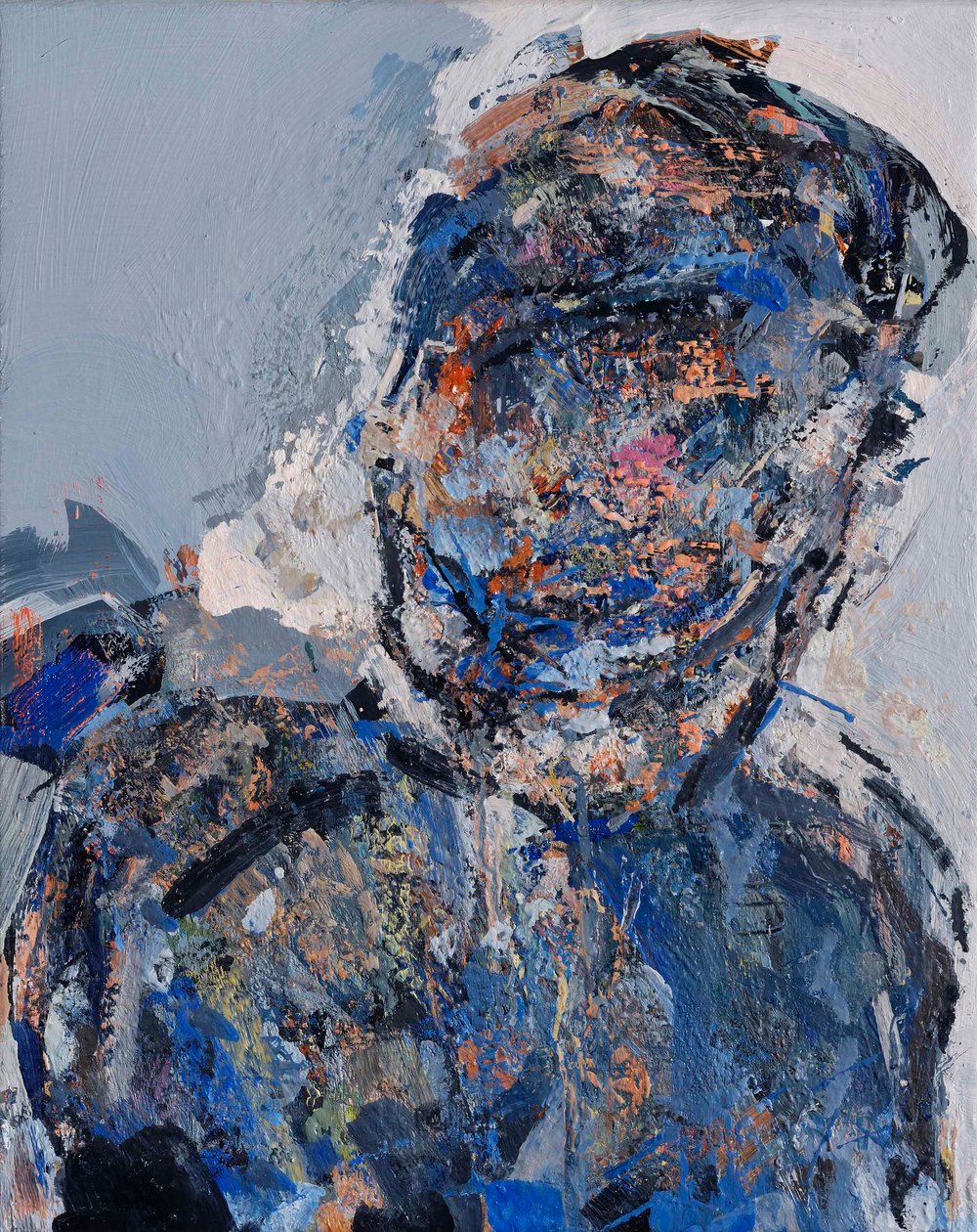 Leo Genn in a dressing gown by Stephen Finer