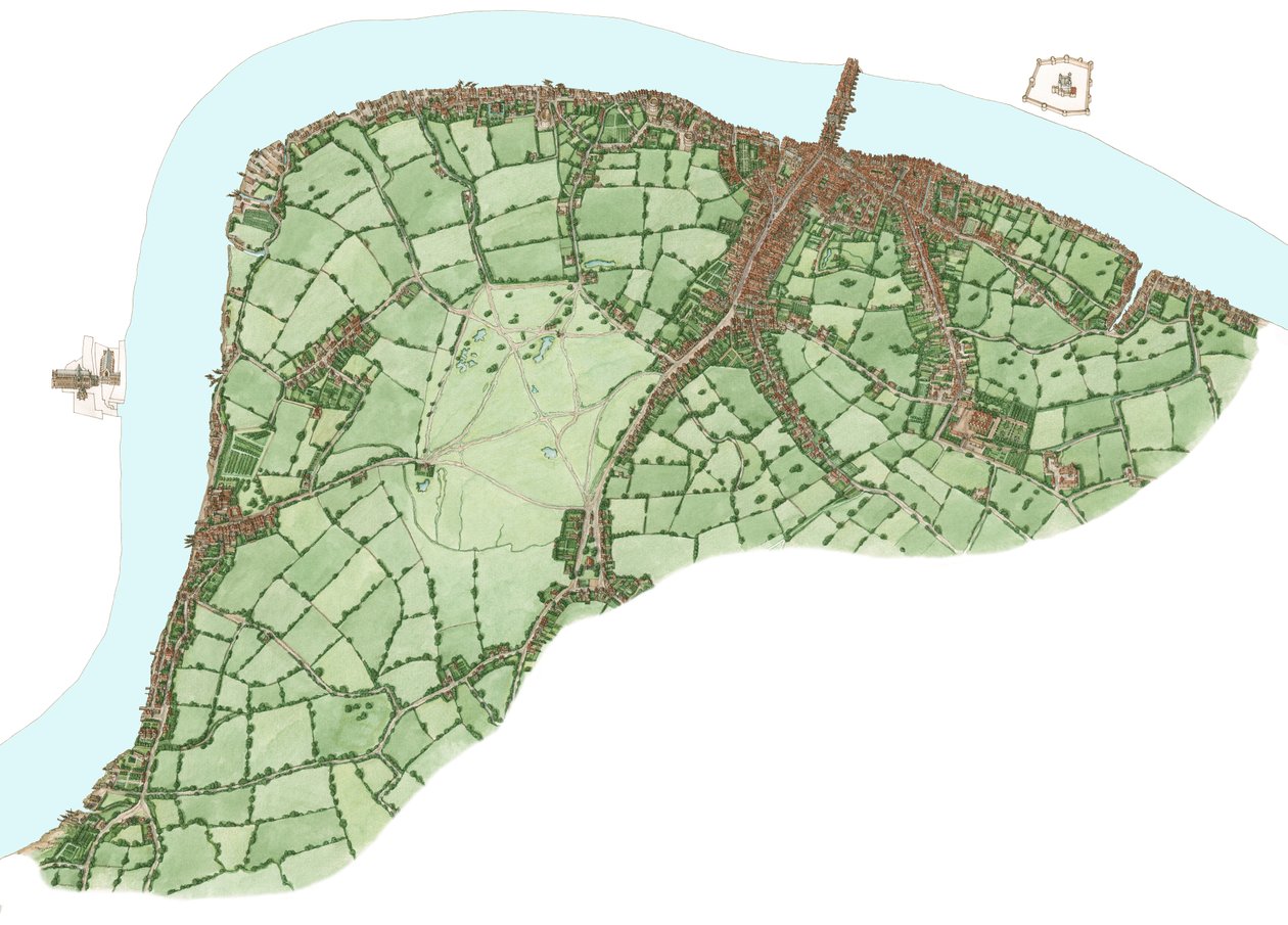 The South Bank, London, between Vauxhall and Bermondsey circa 1600, 2021