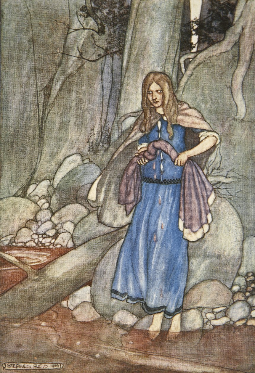 The Watcher of the Ford, illustration from 'Cuchulain, The Hound of ...