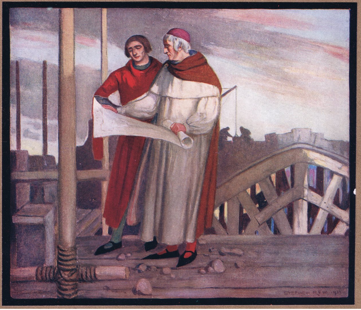 The building of Winchester Cathedral by Stephen Reid