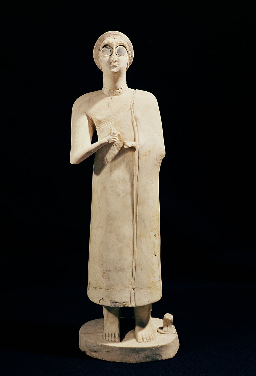 Statue of the Great Goddess, from Tell Asmar, 2800-2300 BC