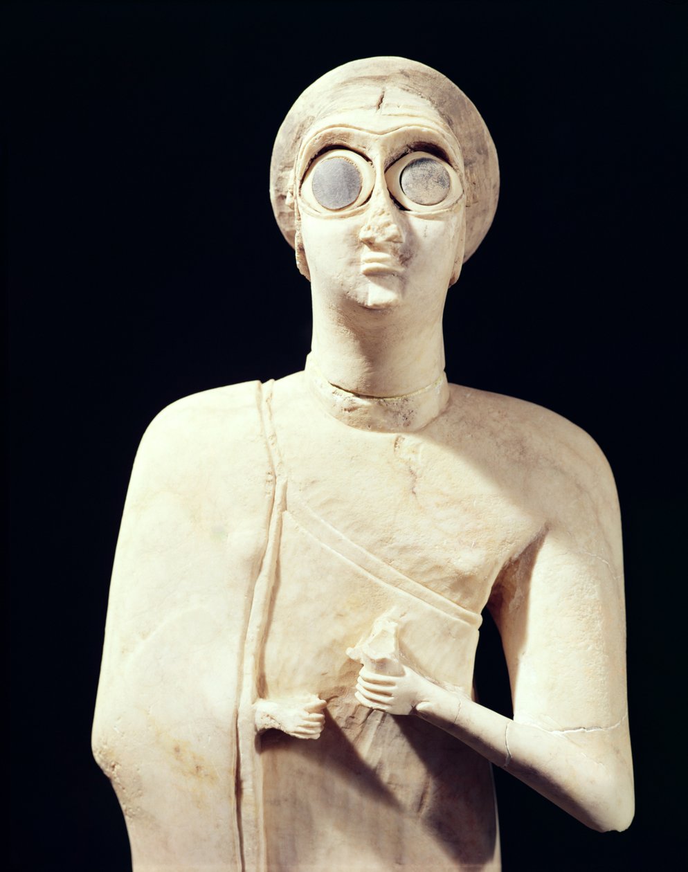 Statue of the Great Goddess, from Tell Asmar (detail)