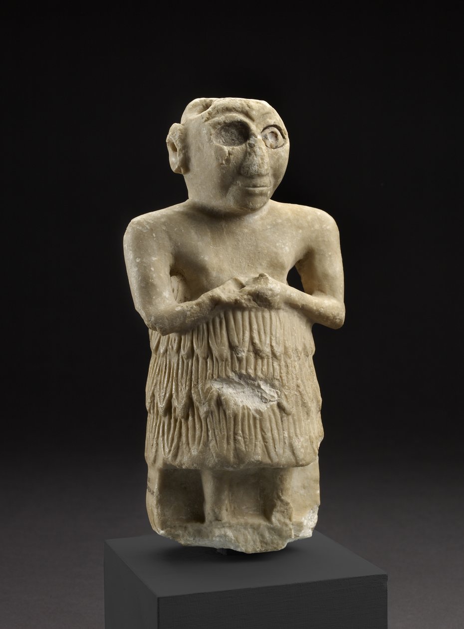 Statuette of a Sumerian Man in an Attitude of Worship, Istabalat, Iraq