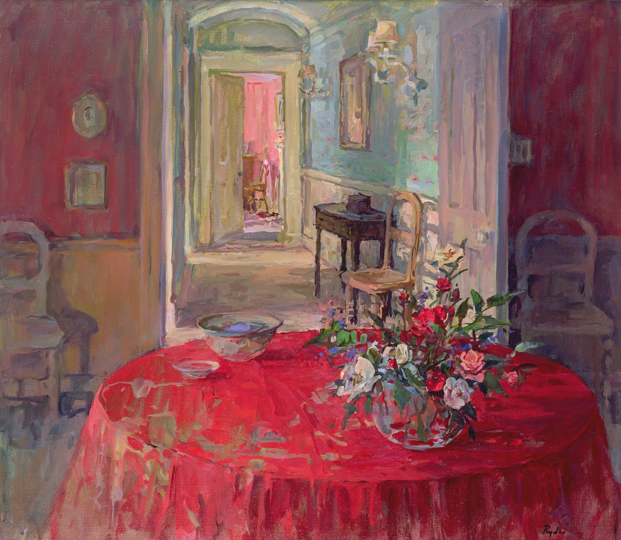 The Red Tablecloth by Susan Ryder: Buy fine art print
