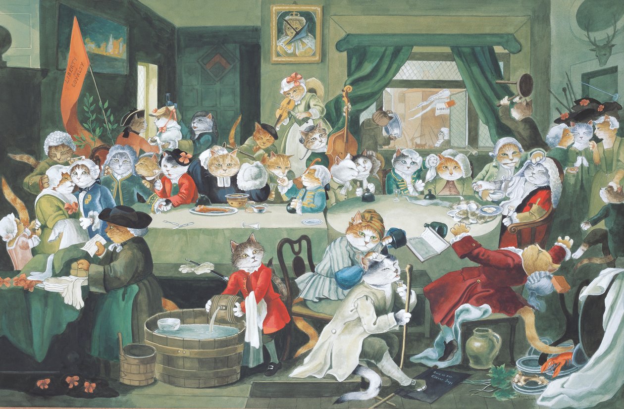 Illustration from Cats Galore! A Compendium of Cultured Cats