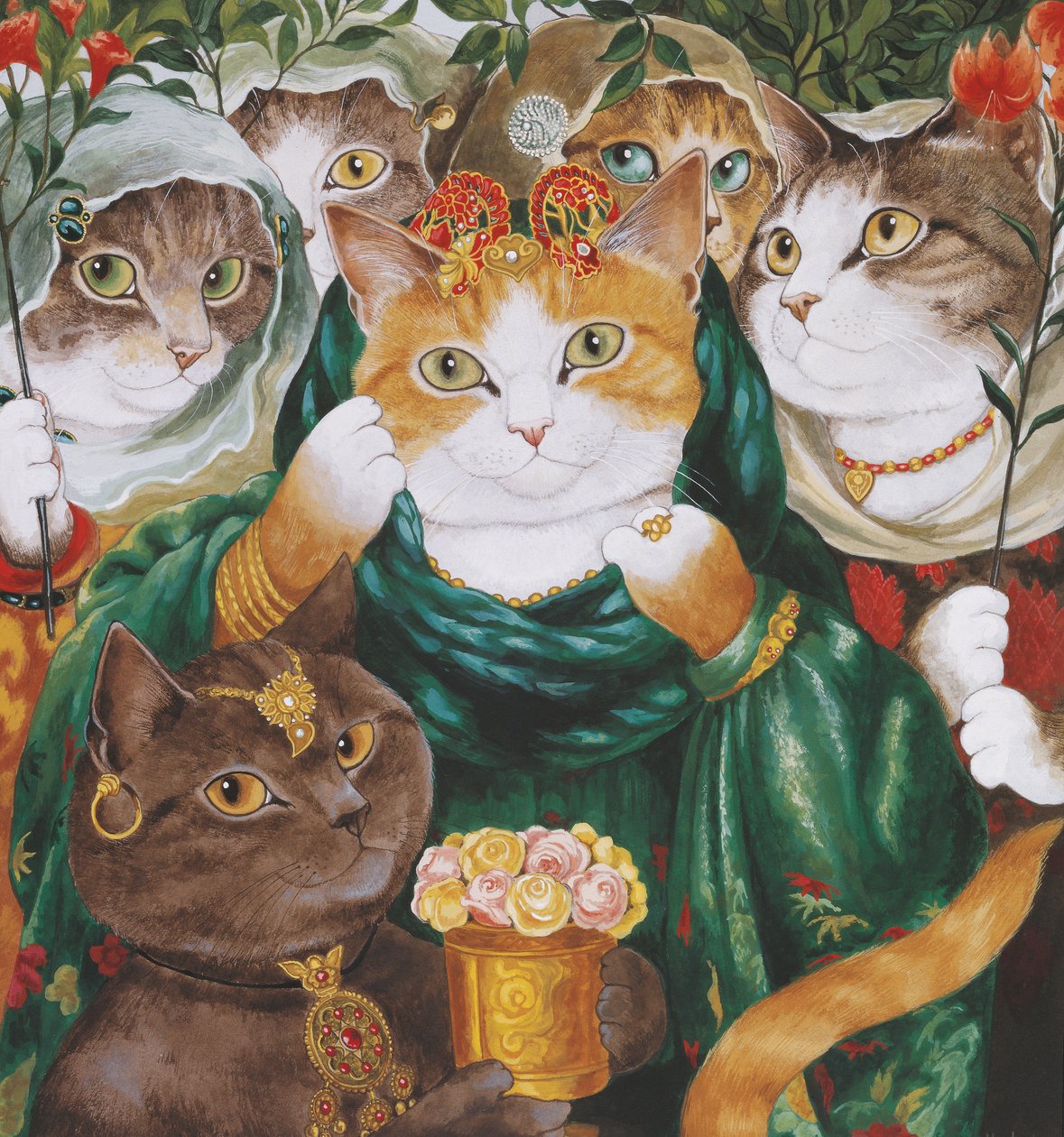 Illustration from Cats Galore! A Compendium of Cultured Cats