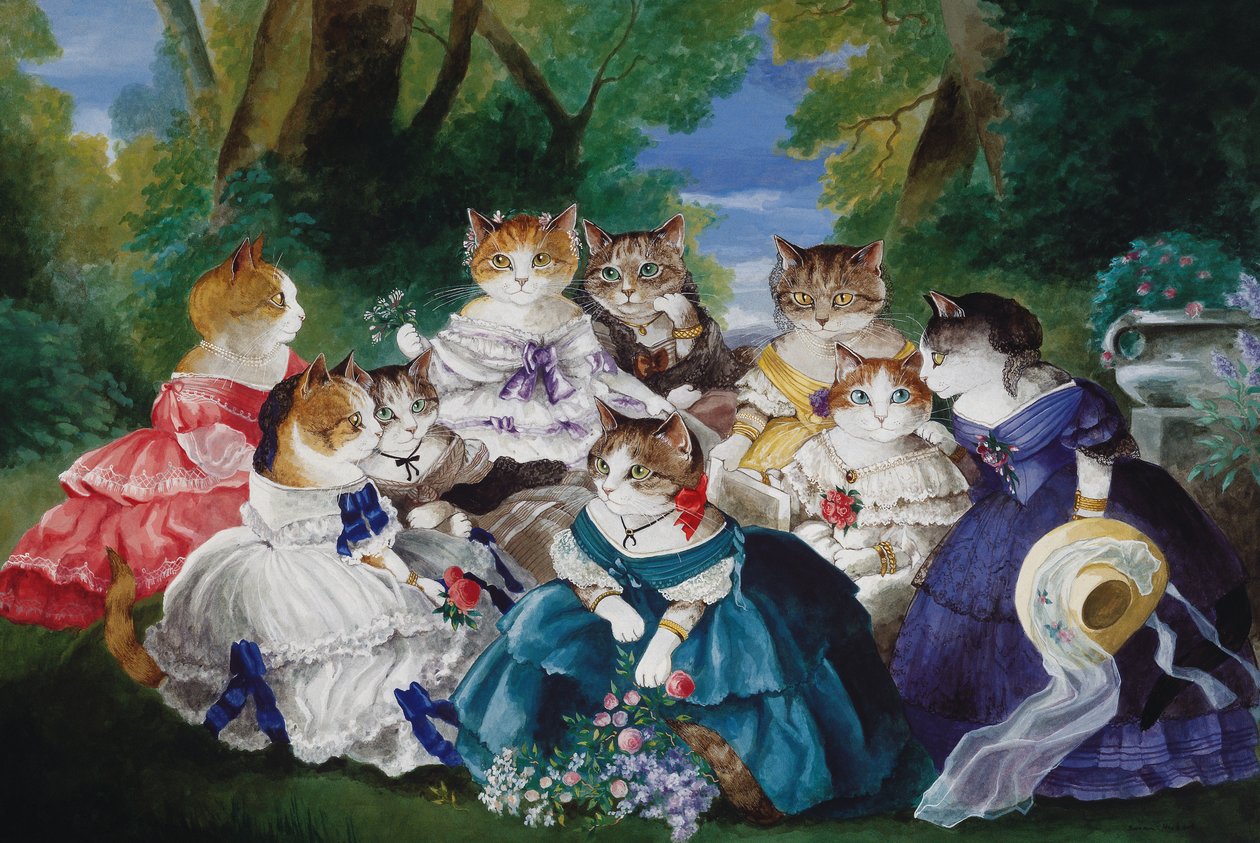 Illustration from Cats Galore! A Compendium of Cultured Cats