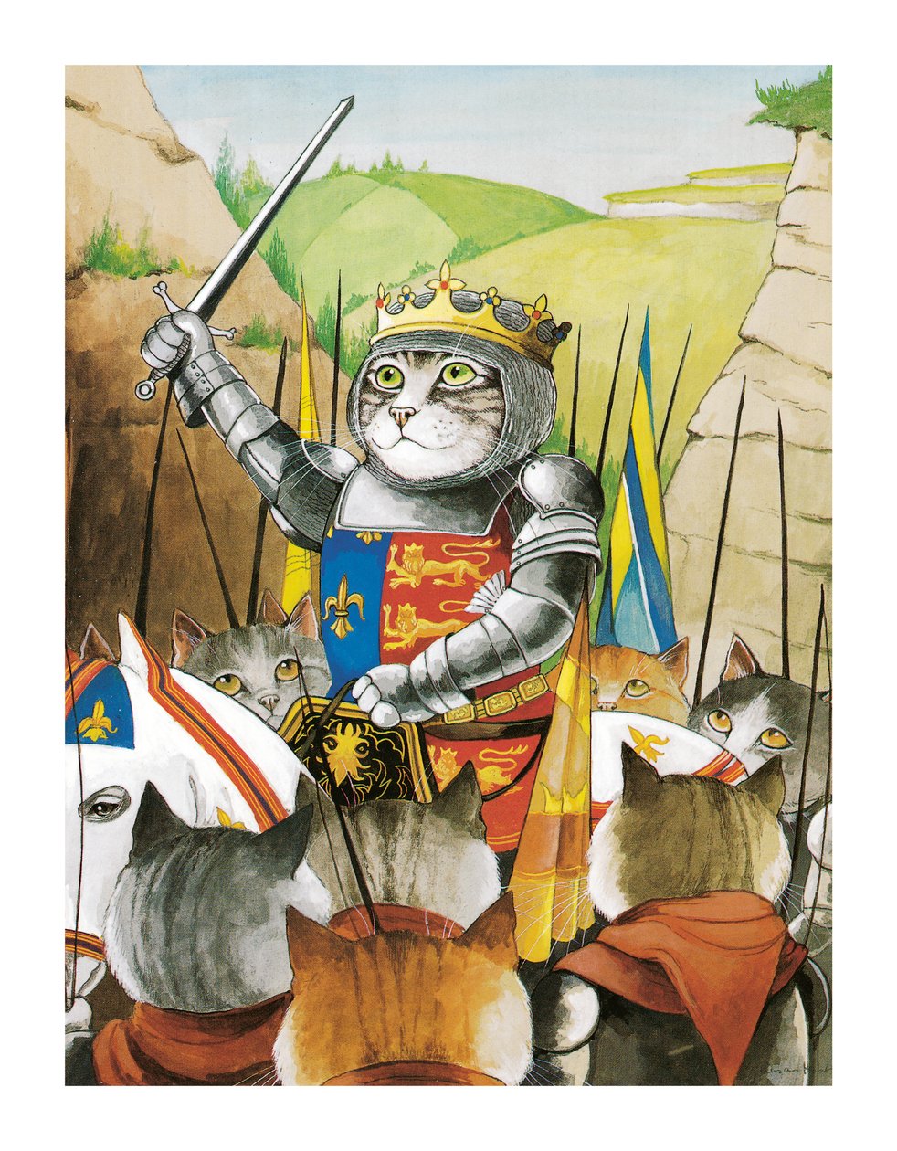 Illustration from Shakespeare Cats: Poster Book