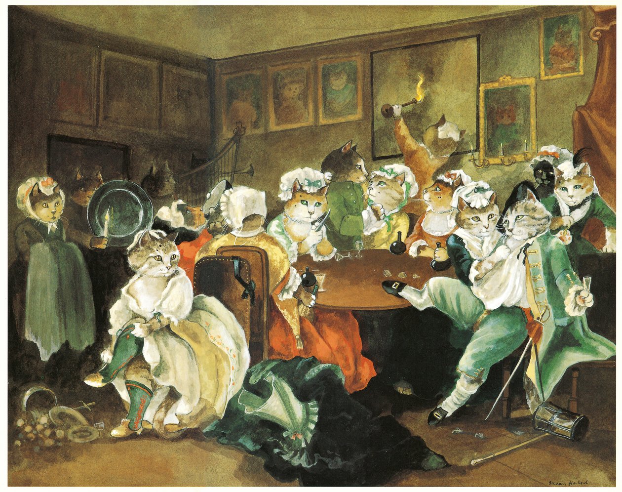 Illustration from The Cats' Gallery of Western Art