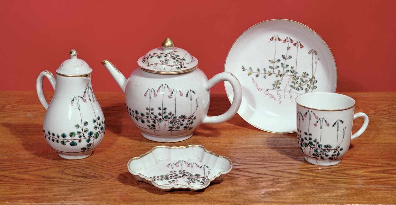 Tea service presented to Carl Linnaeus (1707-78)