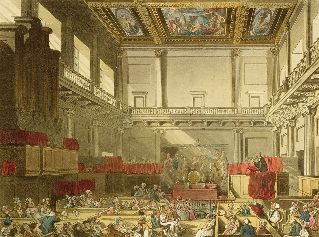 Whitehall, from 'Ackermann's Microcosm of London', engraved by John ...