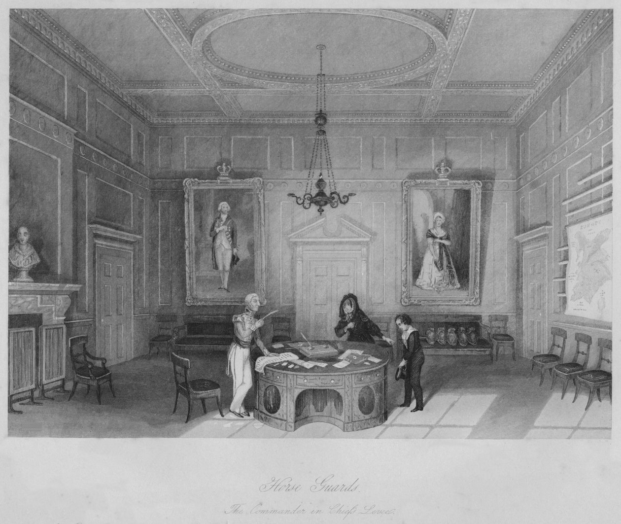 Horse Guards. The Commander in Chief's Levee, c. 1841