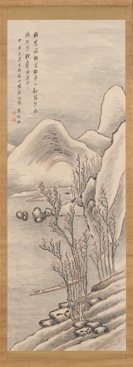 Snowy Landscape, 1824 by Takahashi Sohei: Fine art print