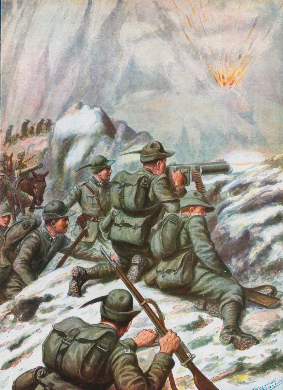 Italian soldiers in WW1 by Tancredi Scarpelli