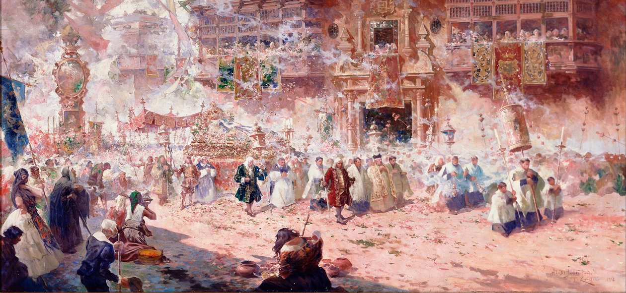 Funeral of Saint Rose by Teófilo Castillo: Fine art print