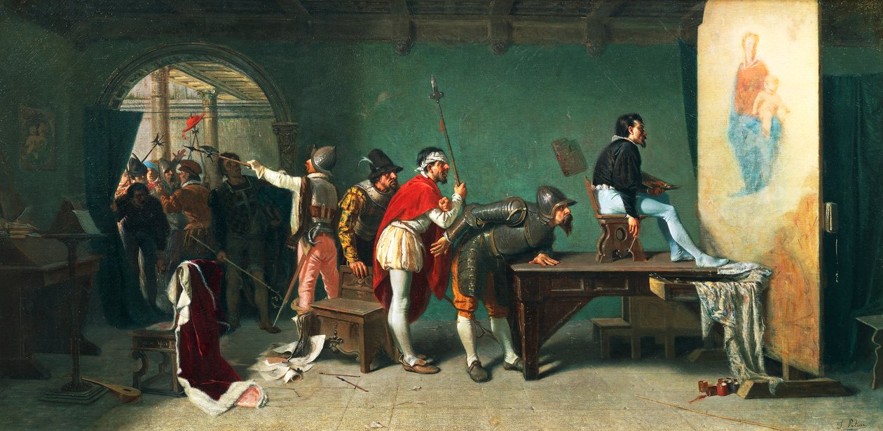 The sack of Rome by Teofilo Patini: Buy fine art print