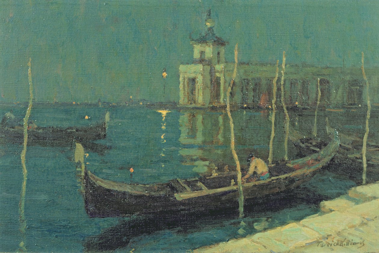 The Dogana by Night, Venice by Terrick Williams