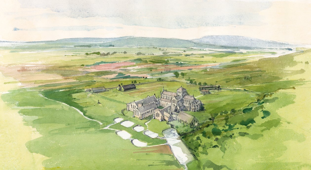 Hailes Abbey by Terry Ball: Highest-quality art reproduction
