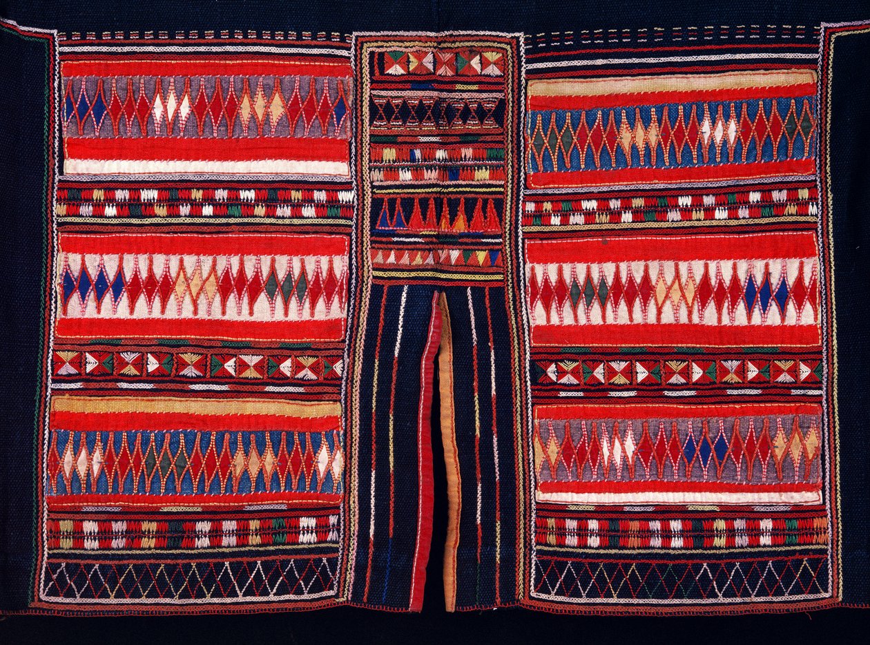 Akha mountain tribe fabric, northern Thailand by Thai School