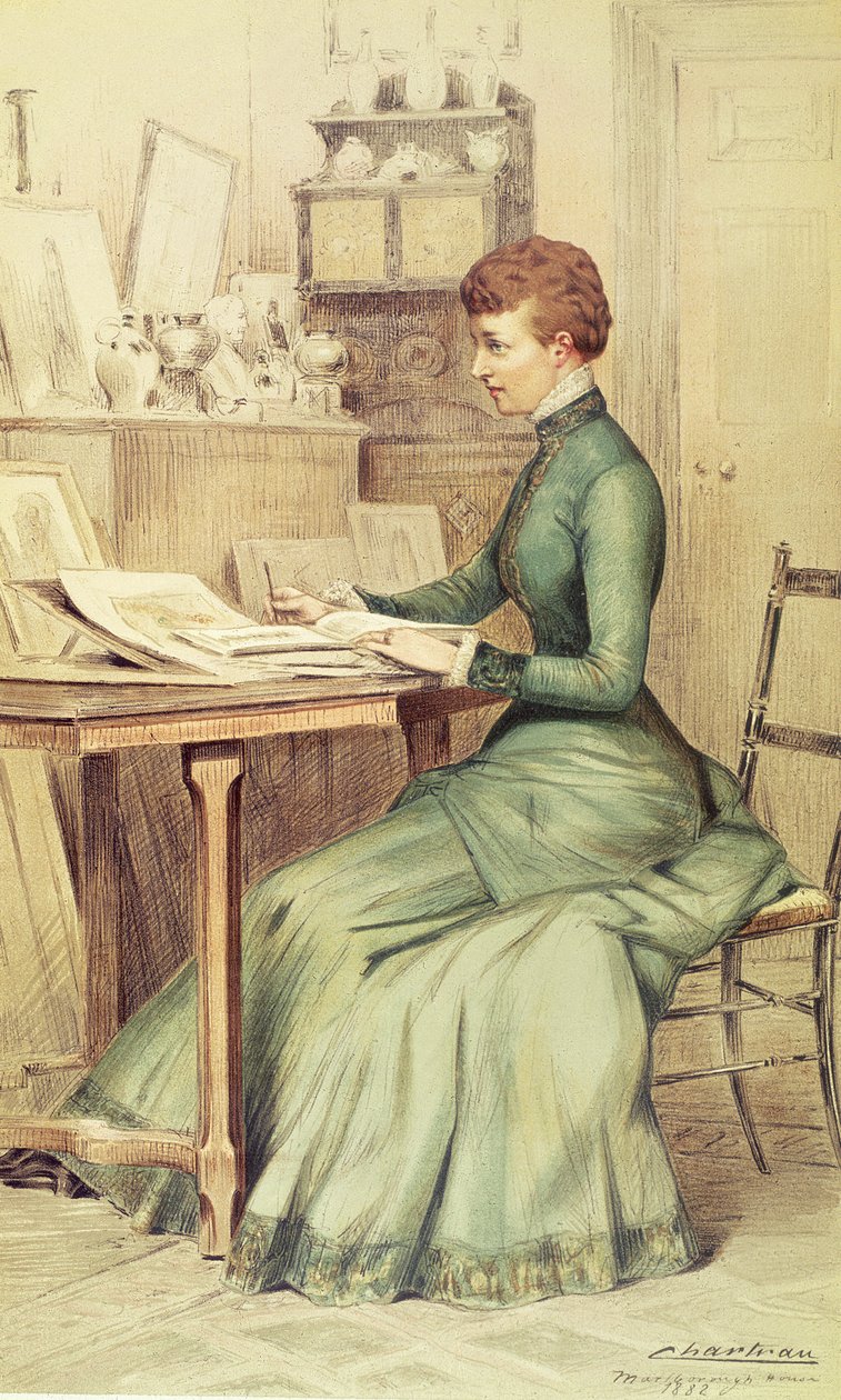 HRH The Princess of Wales at Marlborough House, from Vanity Fair