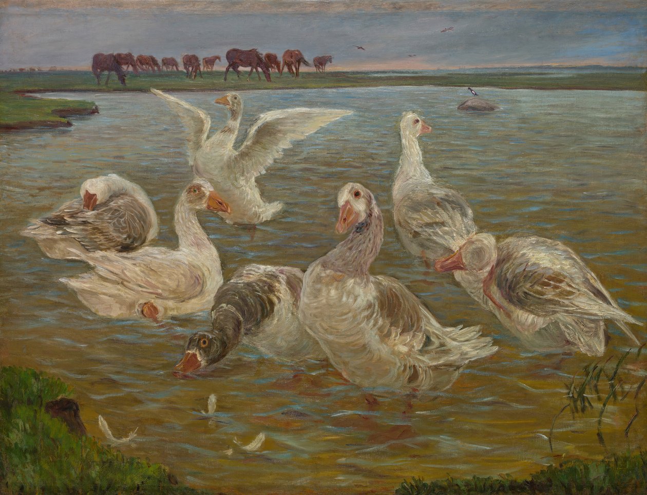 The Geese, 1897 by Theodor Esbern Philipsen