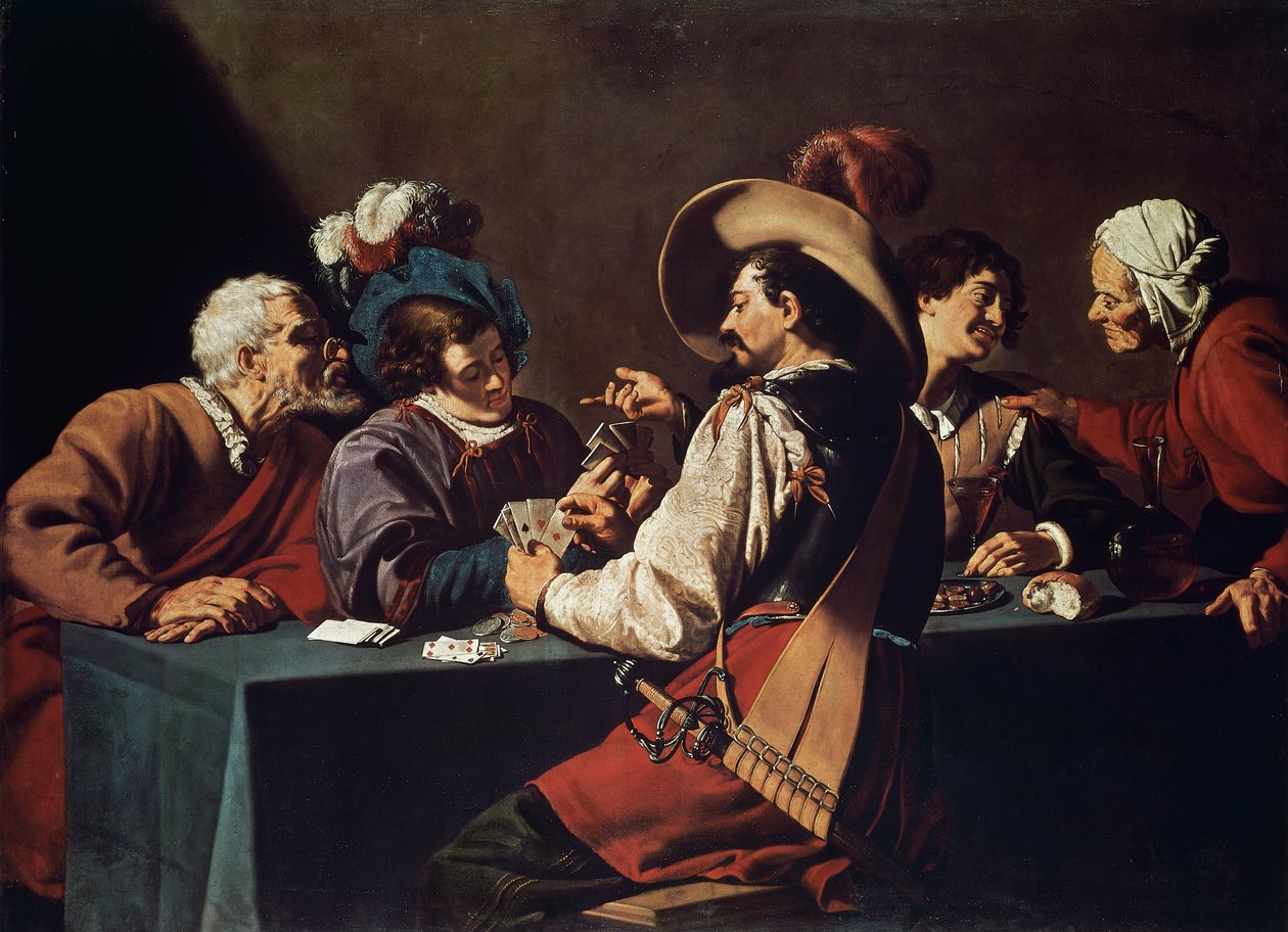 Card Players, by Theodor Rombouts by Theodor Rombouts