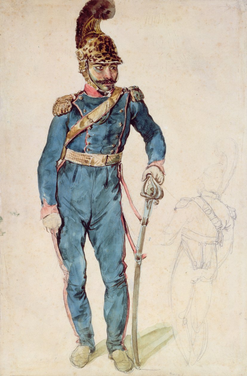 Mustapha, Gericault's Servant, in the Uniform of Colonel Bro