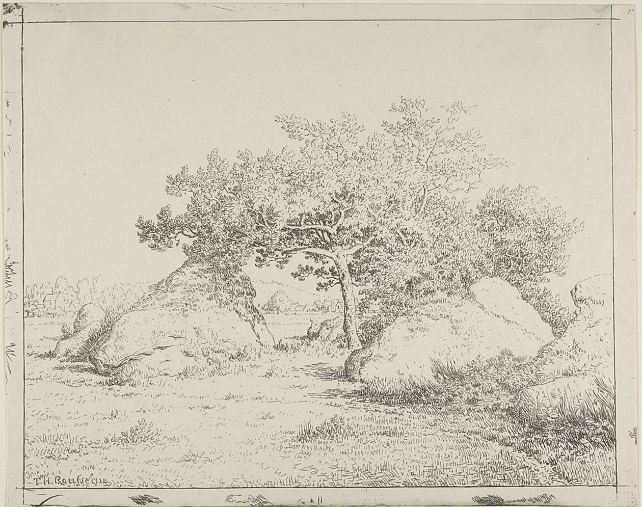 Cherry Tree at Plante à Biau by Theodore Rousseau