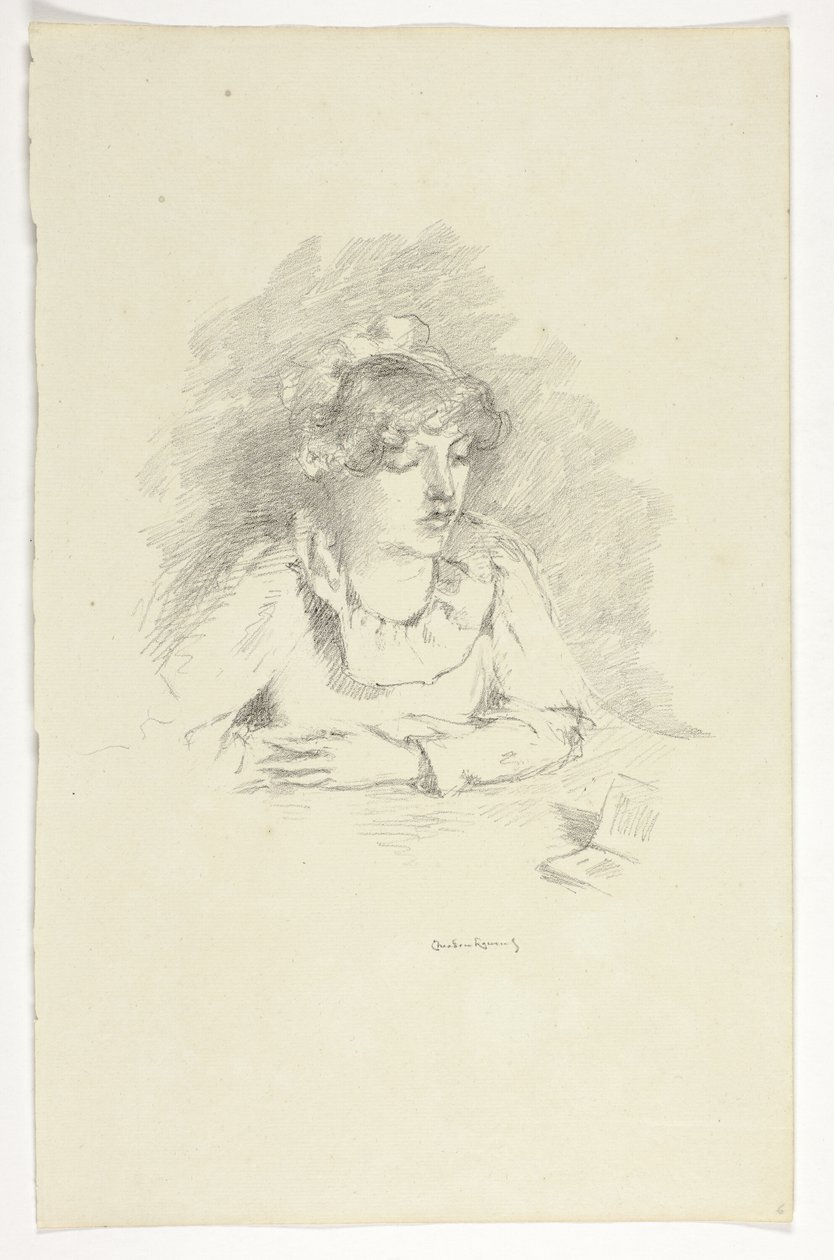 The Reader, Lamplight by Theodore Roussel: Fine art print