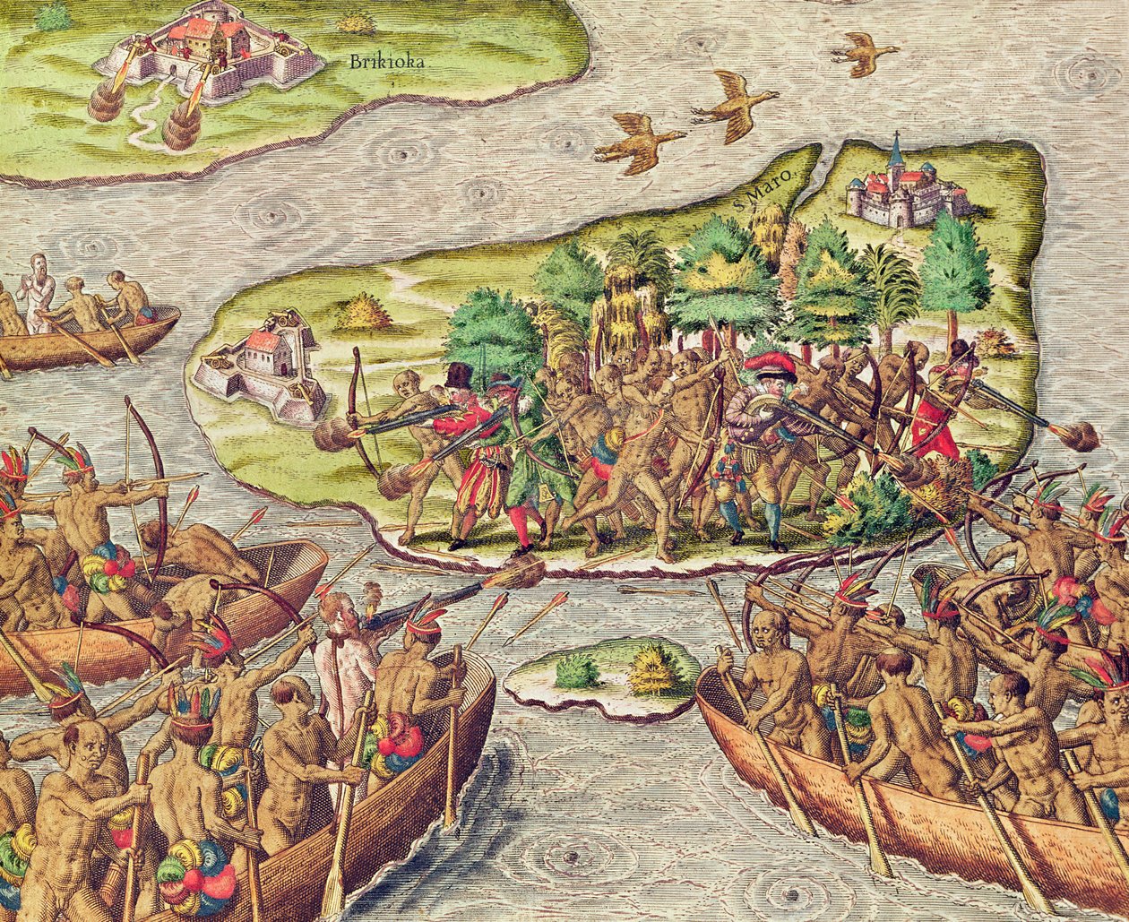 Hans Staden is Captured by Native Americans in Brazil