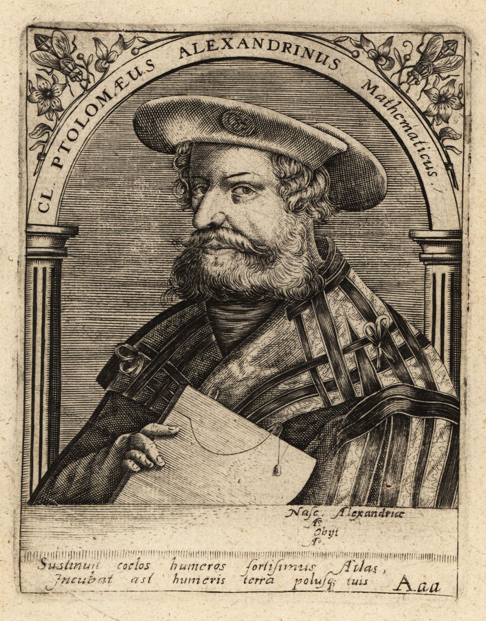 Nicolaus Germanus, German Cartographer by Theodore de Bry