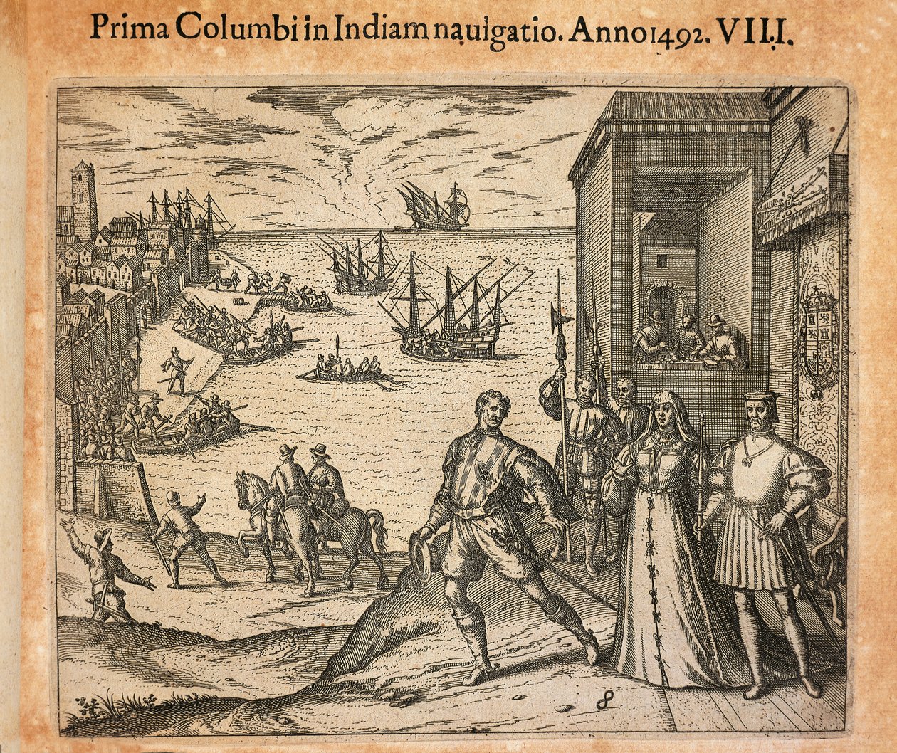 Queen Isabel and King Ferdinand Greeting the Departure of Christopher ...